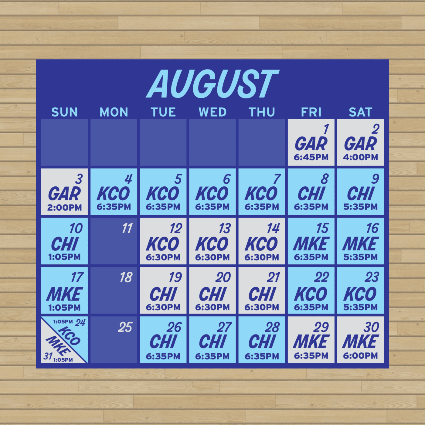 Schedule - Lake Country DockHounds